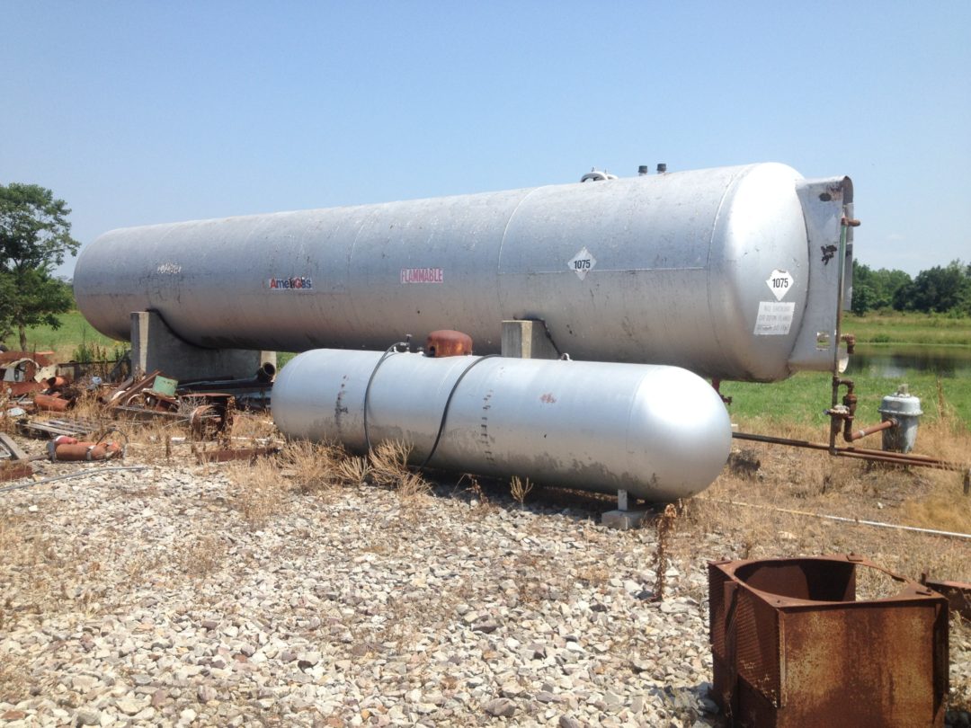 storage-tank-12k-kingfisher-side | Rebuilt Propane Tanks | BLT Tanks