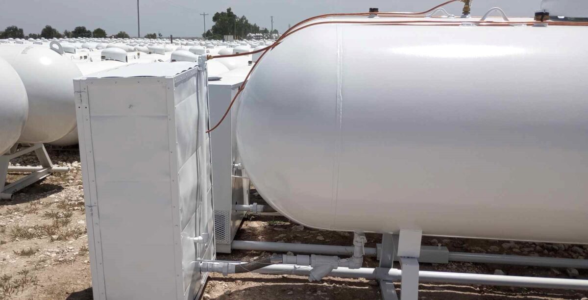 3cage side view | Rebuilt Propane Tanks | BLT Tanks