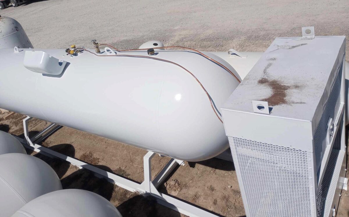 1 top side view | Rebuilt Propane Tanks | BLT Tanks